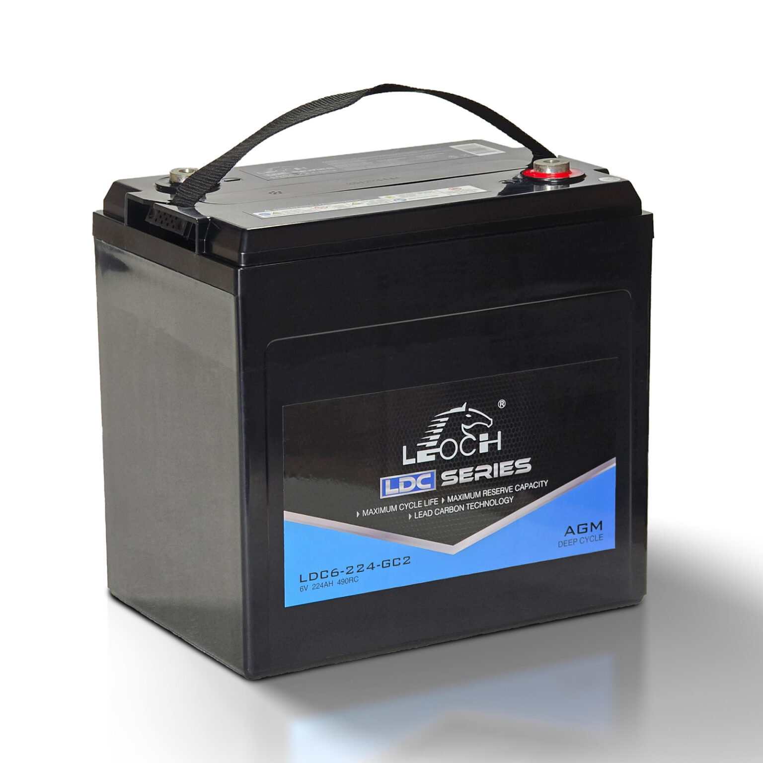 6V AGM Deep Cycle Battery - Leoch LDC6-224-GC2 | Battery Warehouse