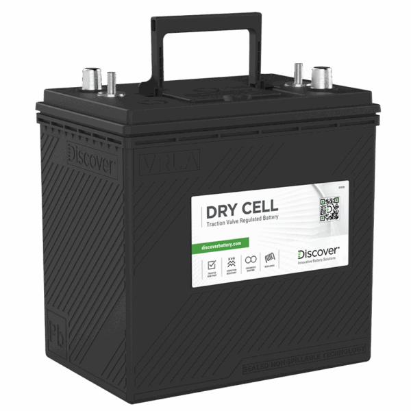 Discover EVGC6A-A 6V 220Ah AGM Golf Cart Battery Dual Terminal